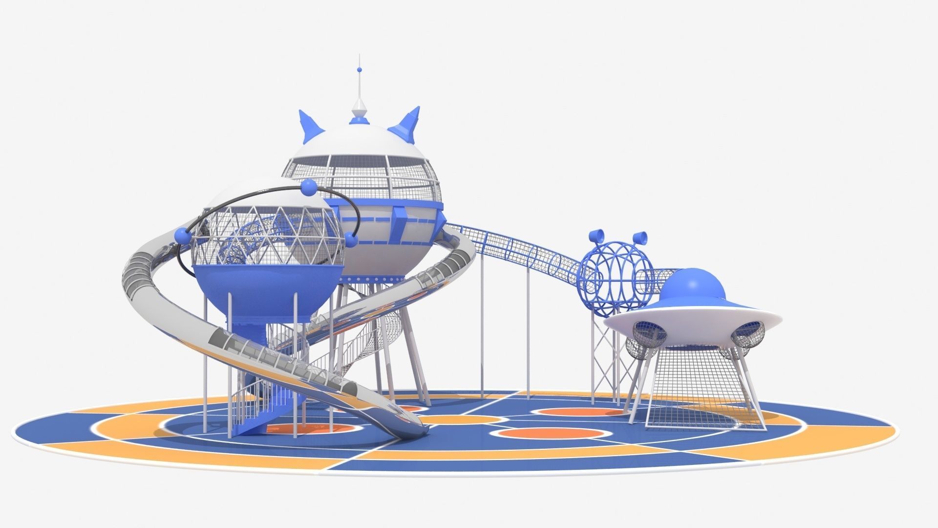 Interstellar ship playground 3D model | CGTrader