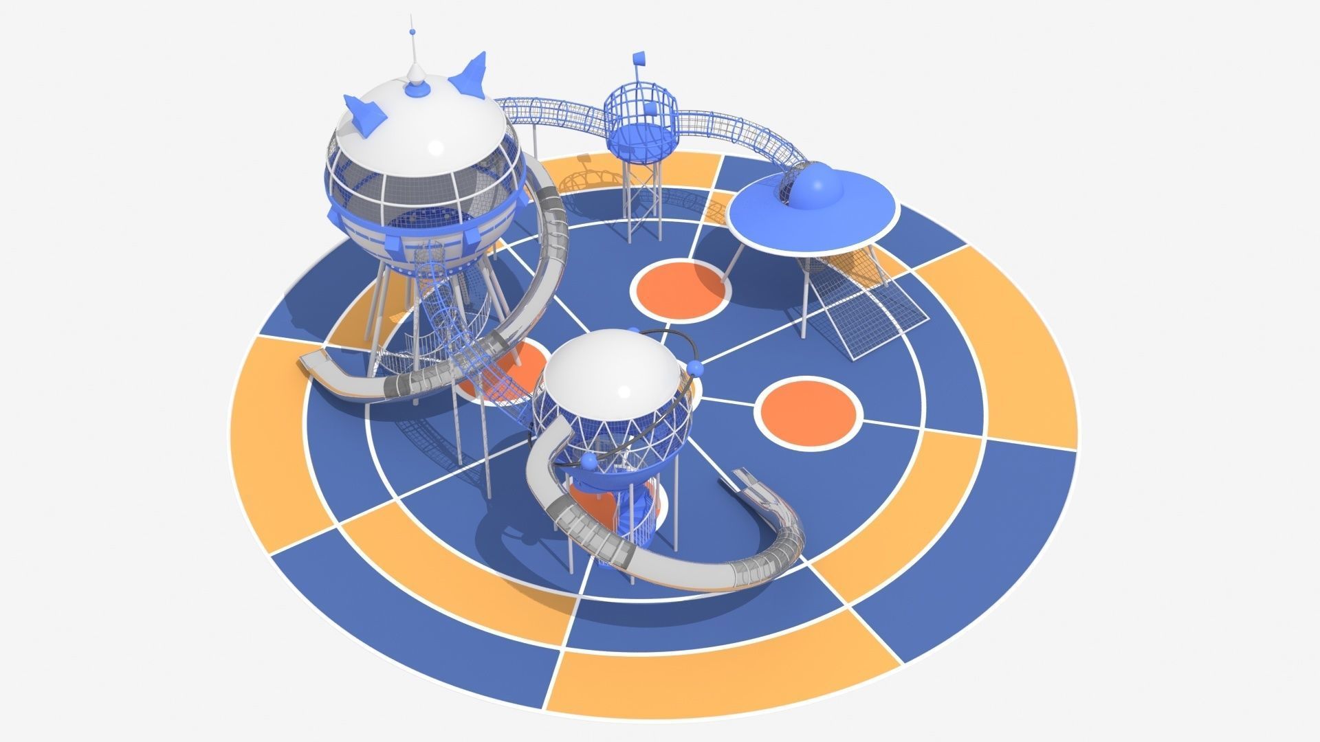 Interstellar ship playground 3D model | CGTrader