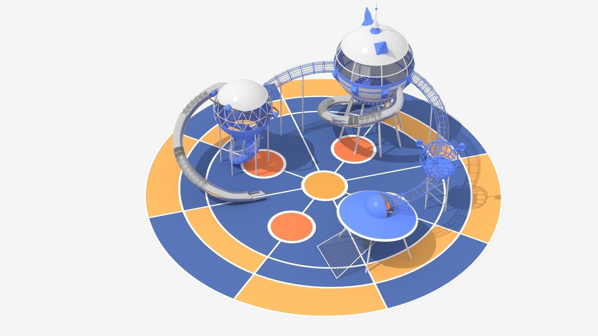 Interstellar ship playground 3D model | CGTrader
