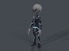 3D model Alien in intergalactic uniform VR / AR / low-poly | CGTrader