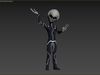 3D model Alien in intergalactic uniform VR / AR / low-poly | CGTrader
