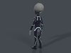 3D model Alien in intergalactic uniform VR / AR / low-poly | CGTrader
