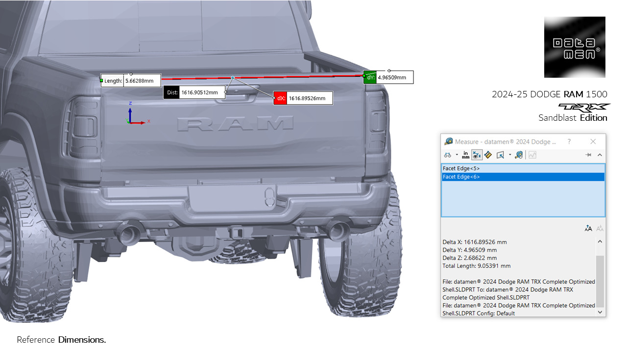 2023 2024 Dodge RAM 1500 TRX 3D Scan Surface Data Model 3D model | CGTrader