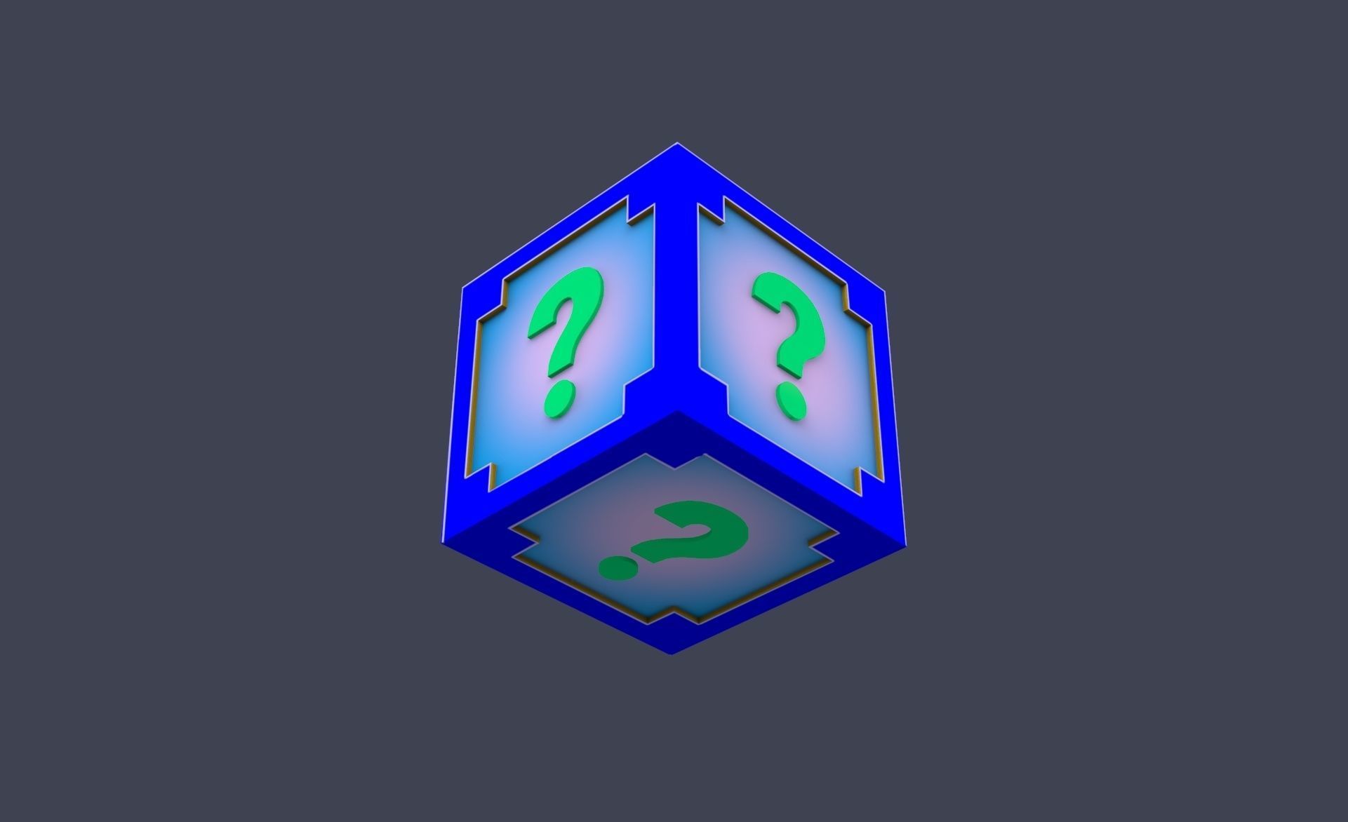 3D model Prop24 Question mark box VR / AR / low-poly | CGTrader