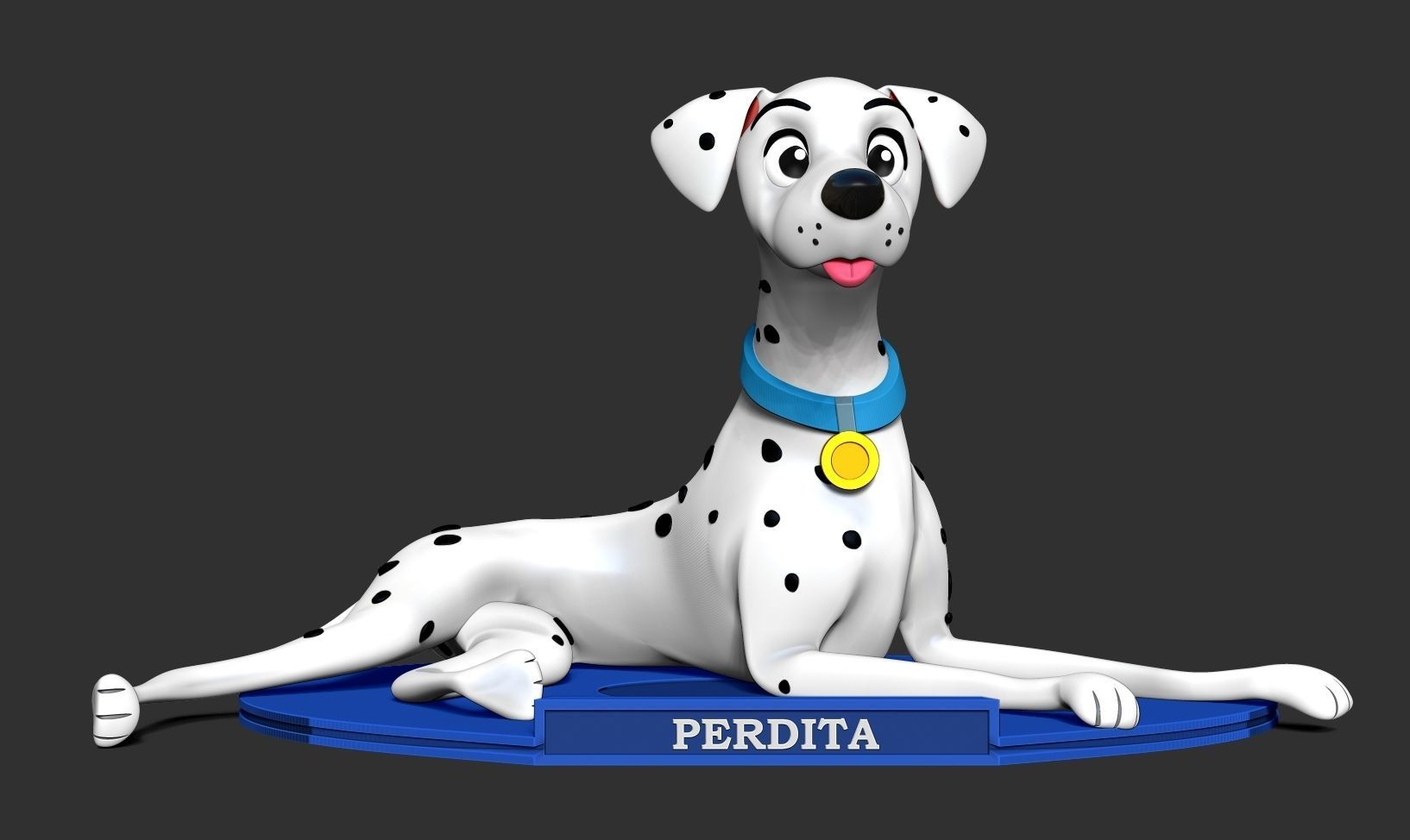 Perdita - 101 Dalmatians Fanart 3D model 3D printable | CGTrader