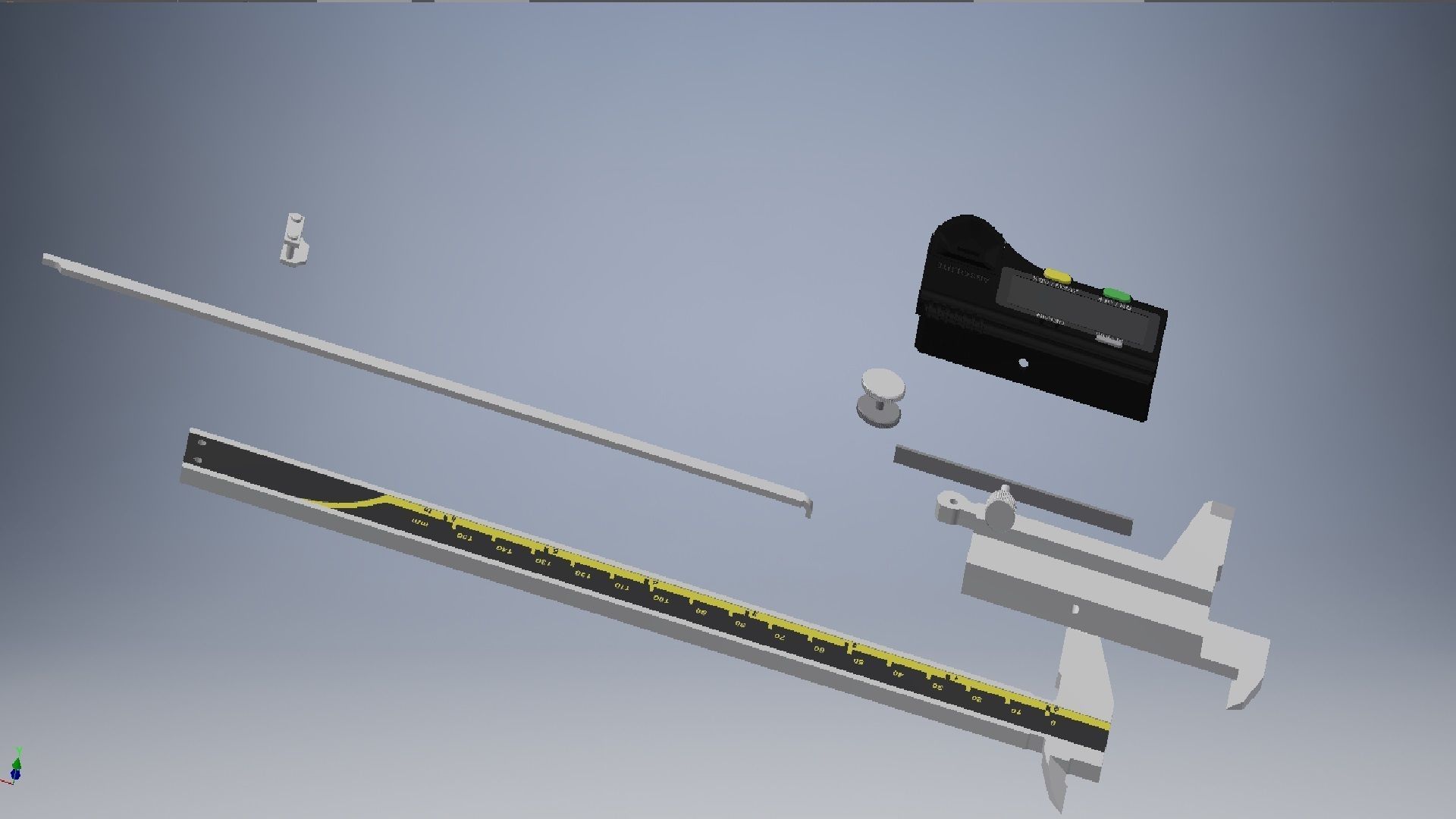 Mitutoyo Digital Caliper 3d model 3D model | CGTrader