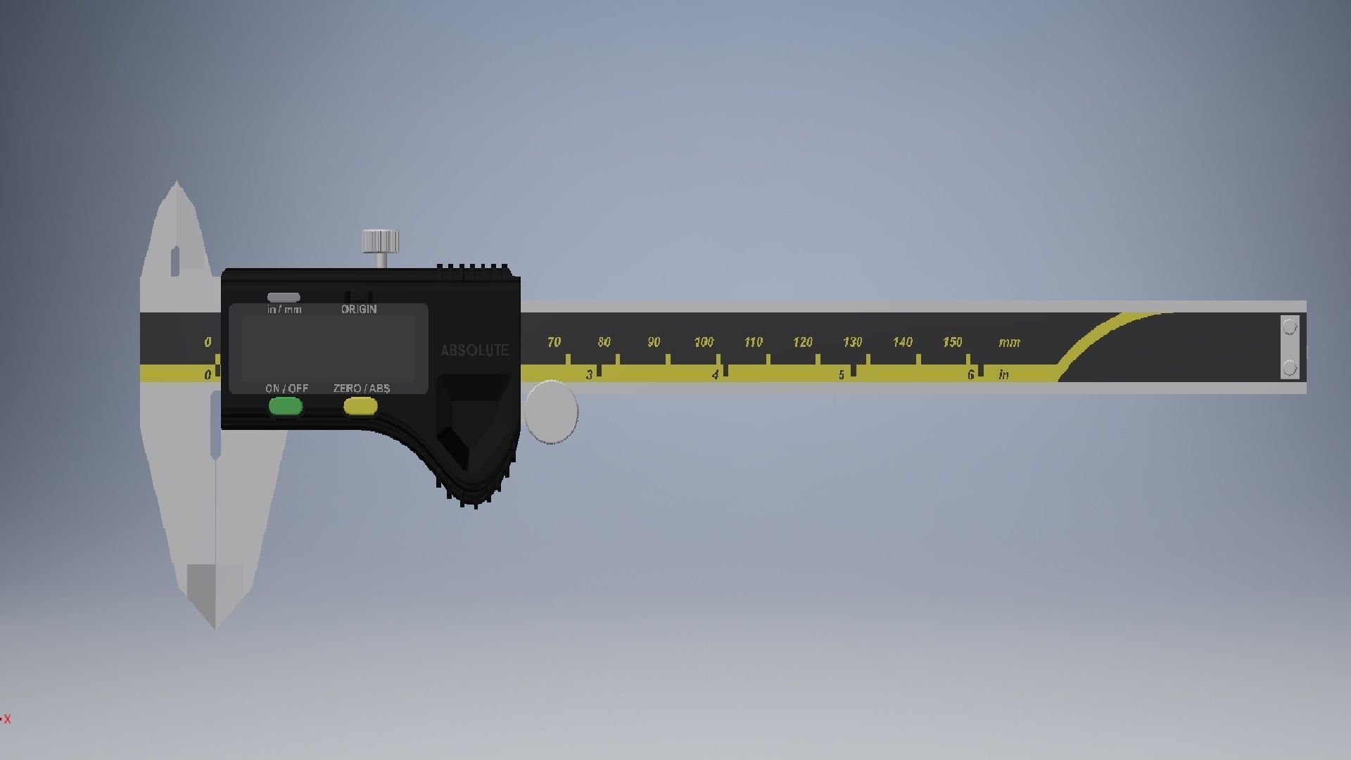 Mitutoyo Digital Caliper 3d model 3D model | CGTrader