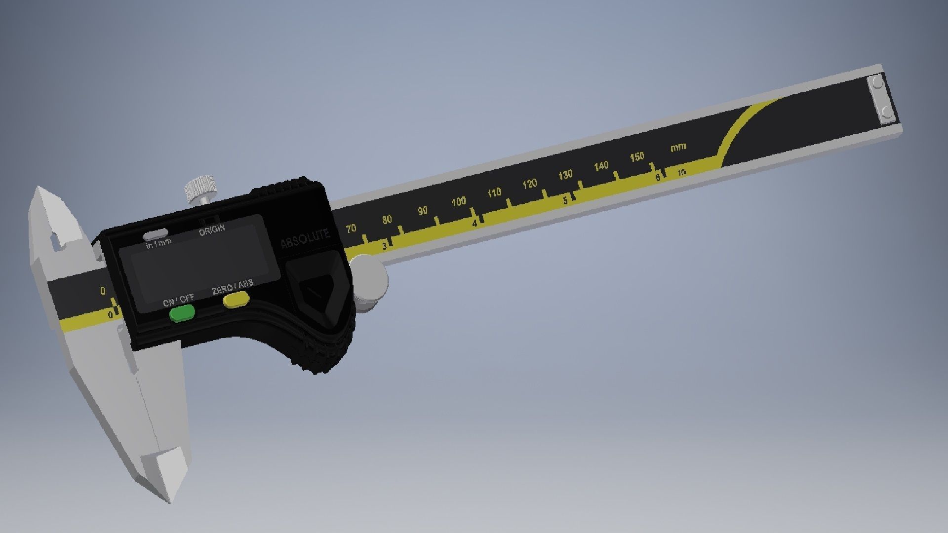 Mitutoyo Digital Caliper 3d model 3D model | CGTrader