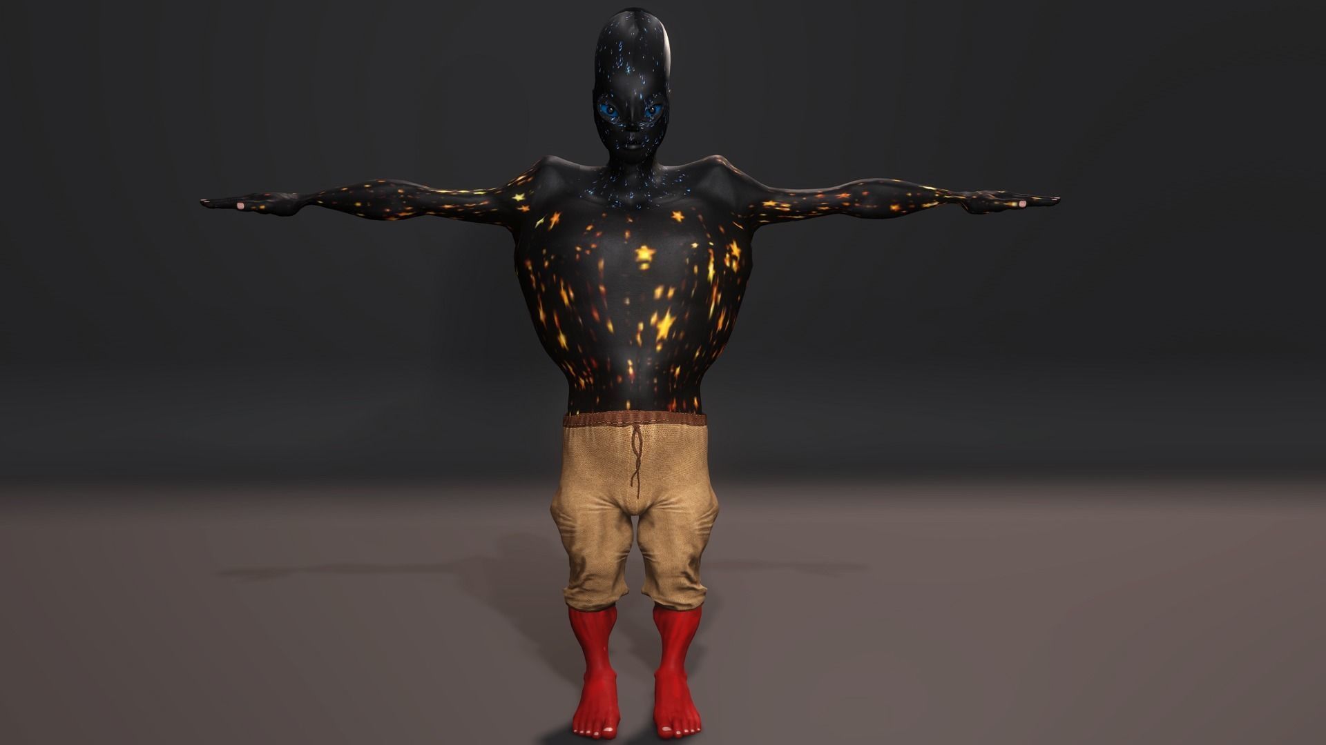 Dwarf Tan 3D model animated rigged | CGTrader