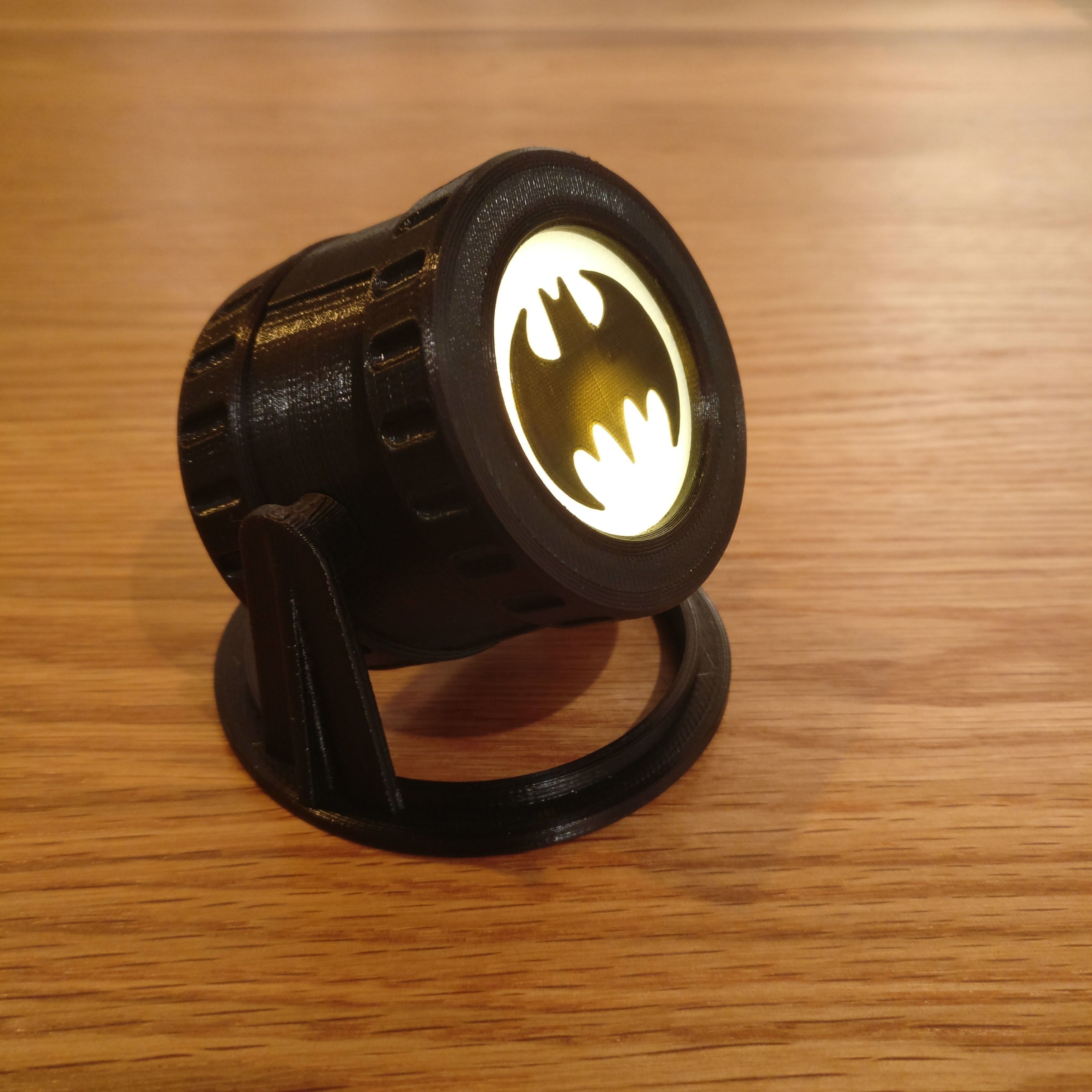 Batman signal LED tea light 3D model 3D printable | CGTrader