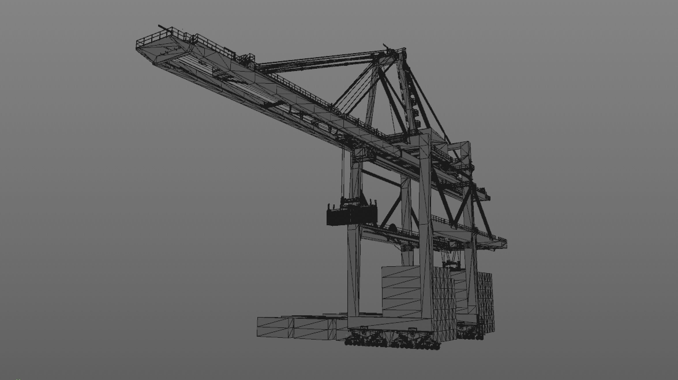 Gantry Container Crane 3D model | CGTrader