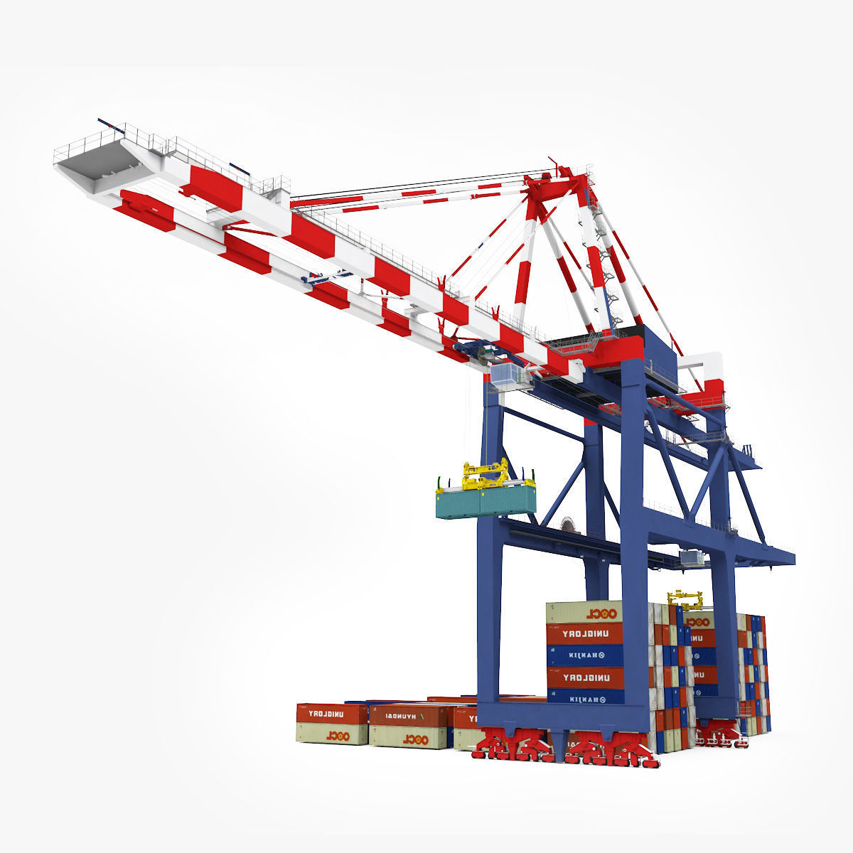Gantry Container Crane 3D model | CGTrader