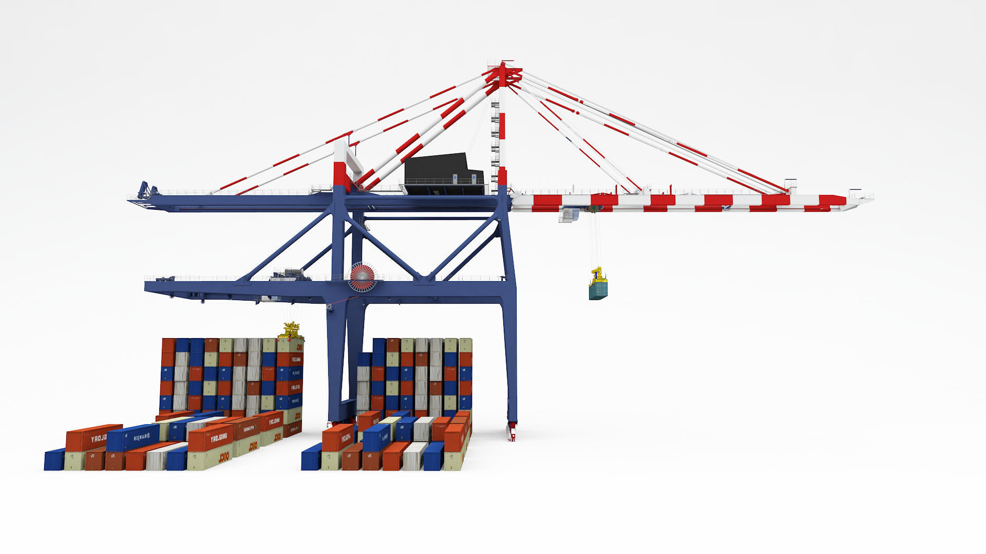 Gantry Container Crane 3D model | CGTrader