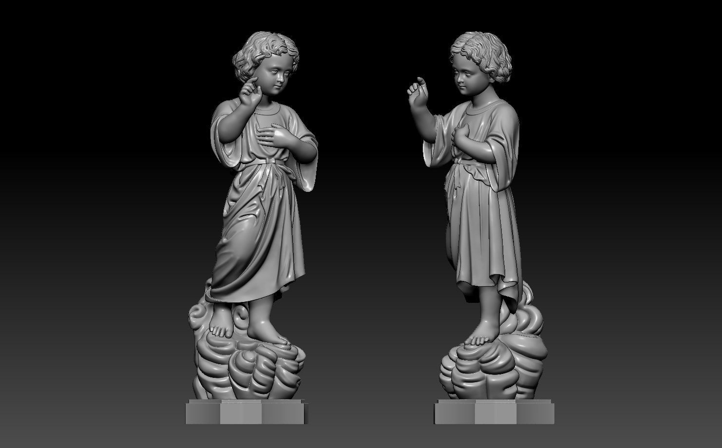 Baby jesus statue 3D model 3D printable | CGTrader