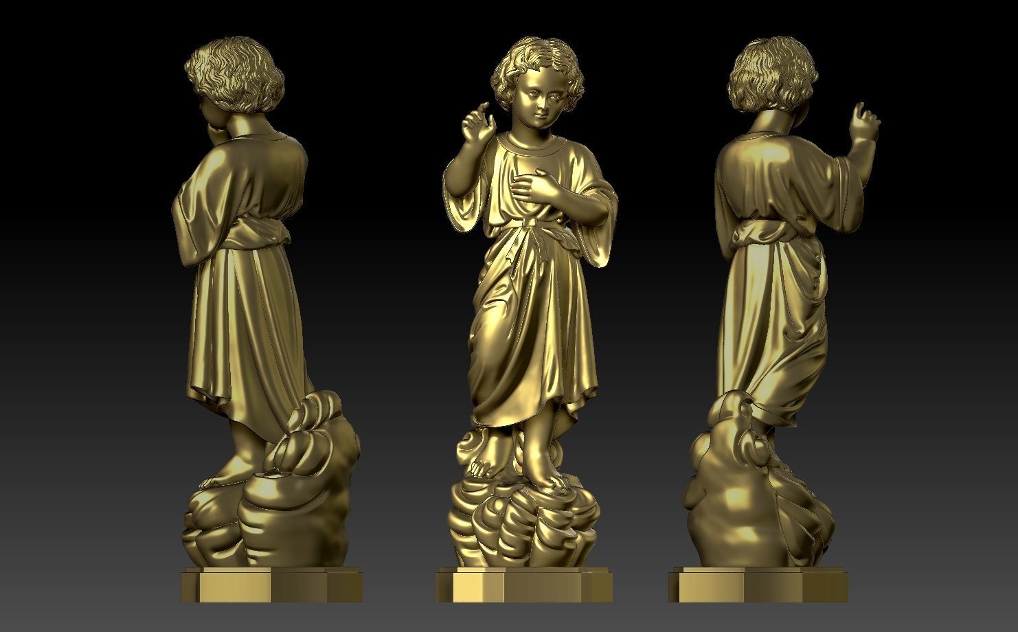 Baby jesus statue 3D model 3D printable | CGTrader