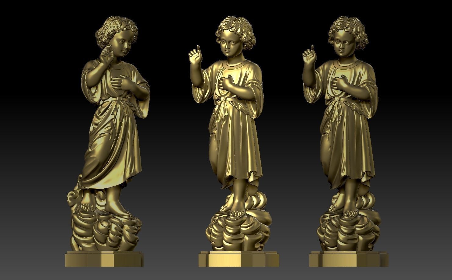 Baby jesus statue 3D model 3D printable | CGTrader