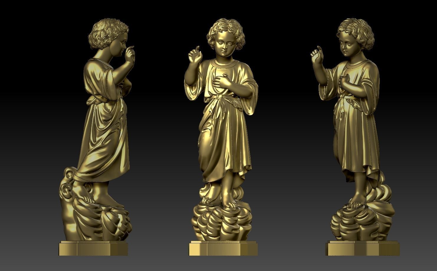 Baby jesus statue 3D model 3D printable | CGTrader