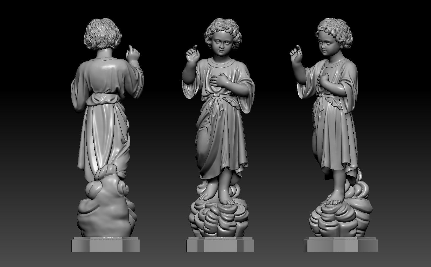 Baby jesus statue 3D model 3D printable | CGTrader
