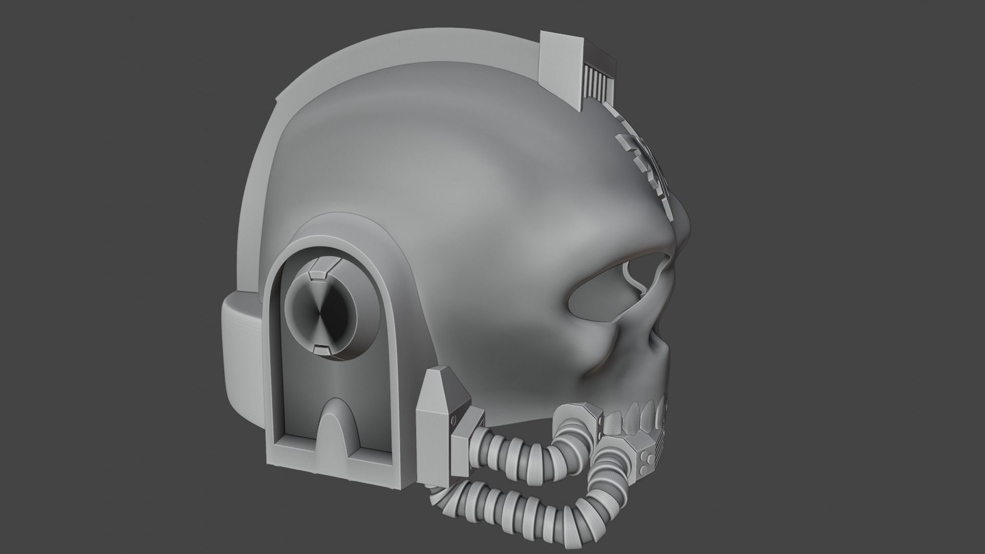 Original Design Chaplain Warhammer 40K style Helmet STL 3D model 3D ...