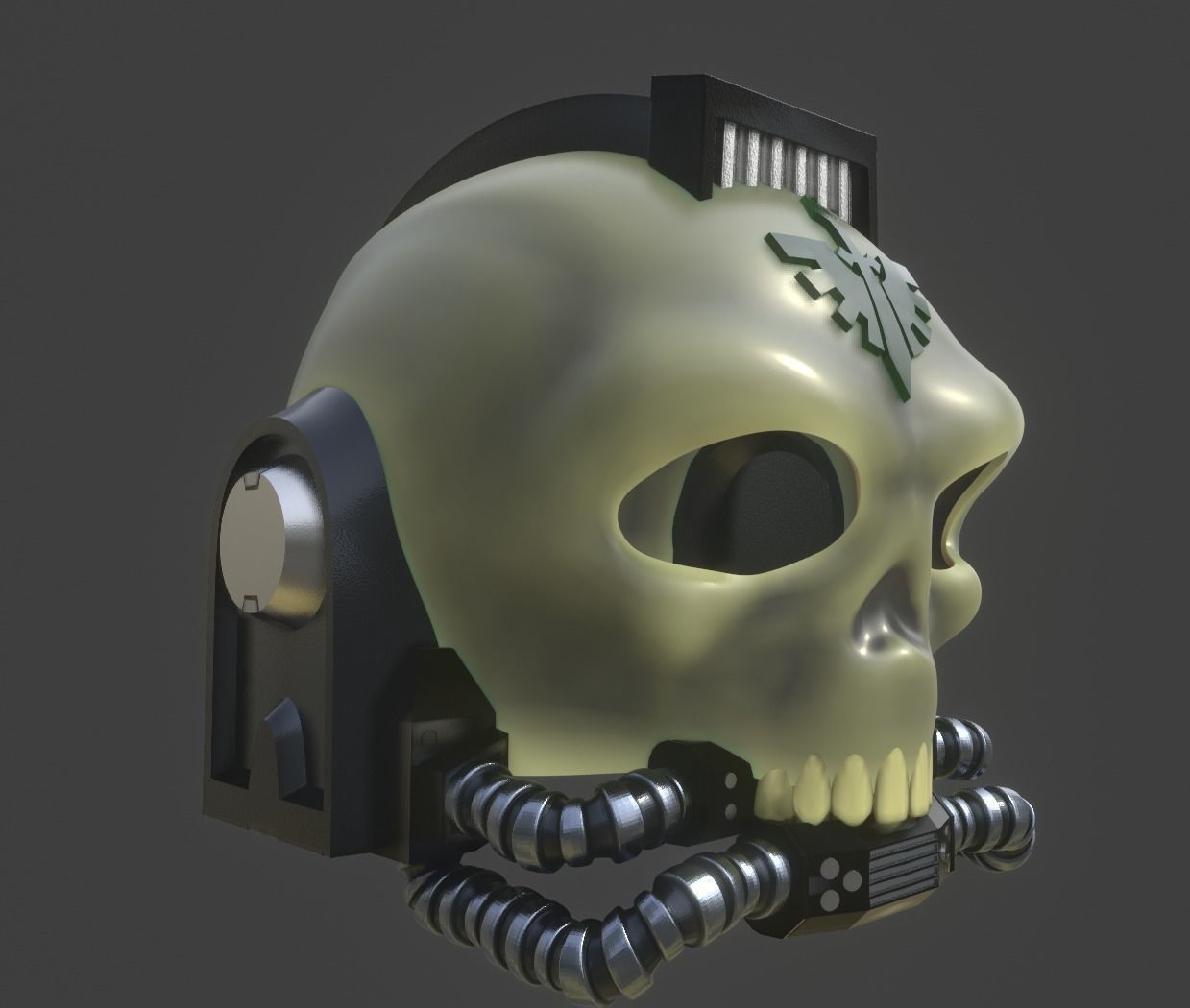 Original Design Chaplain Warhammer 40K style Helmet STL 3D model 3D ...