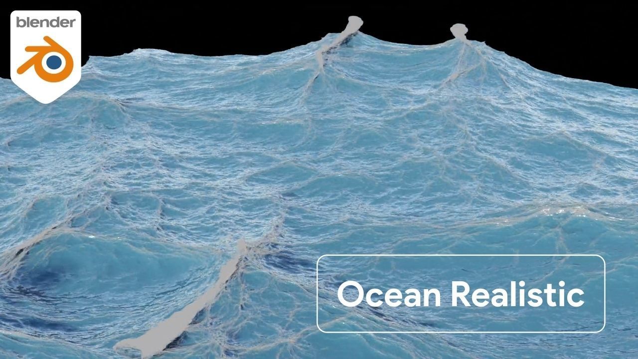 Create an Ocean Realistic in Blender 3D model animated | CGTrader