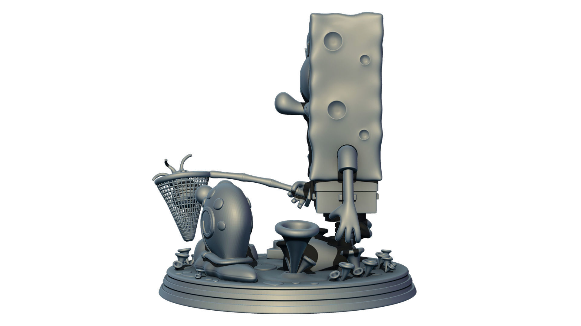 Sponge Bob Square Pants Figure 3D model 3D printable | CGTrader