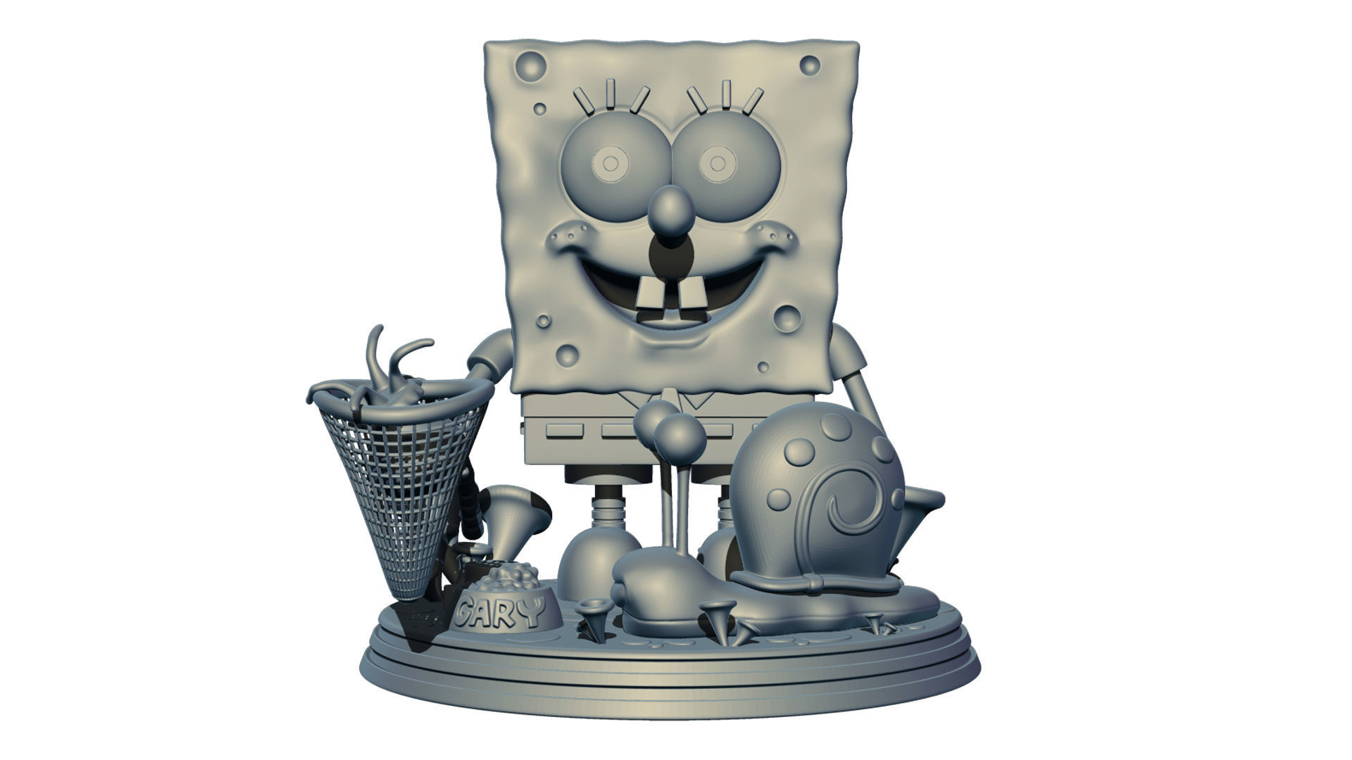 Sponge Bob Square Pants Figure 3D model 3D printable | CGTrader