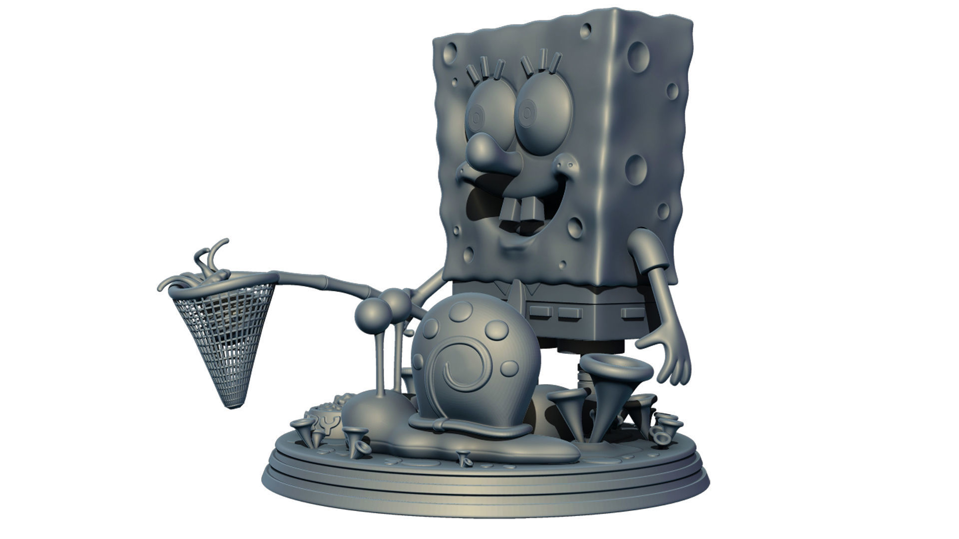 Sponge Bob Square Pants Figure 3D model 3D printable | CGTrader