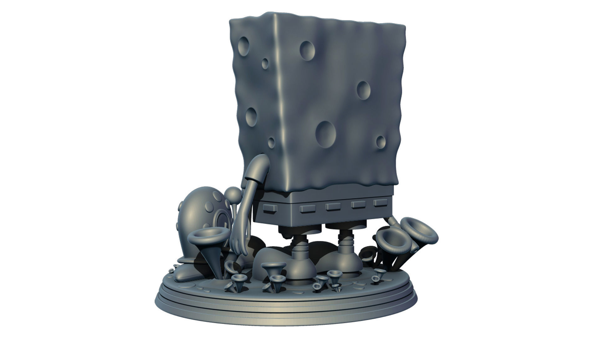 Sponge Bob Square Pants Figure 3D model 3D printable | CGTrader