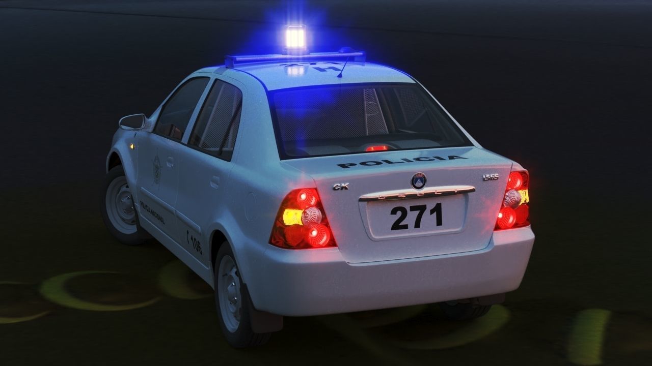 Cuban Police Patrol Geely CK 3D model | CGTrader