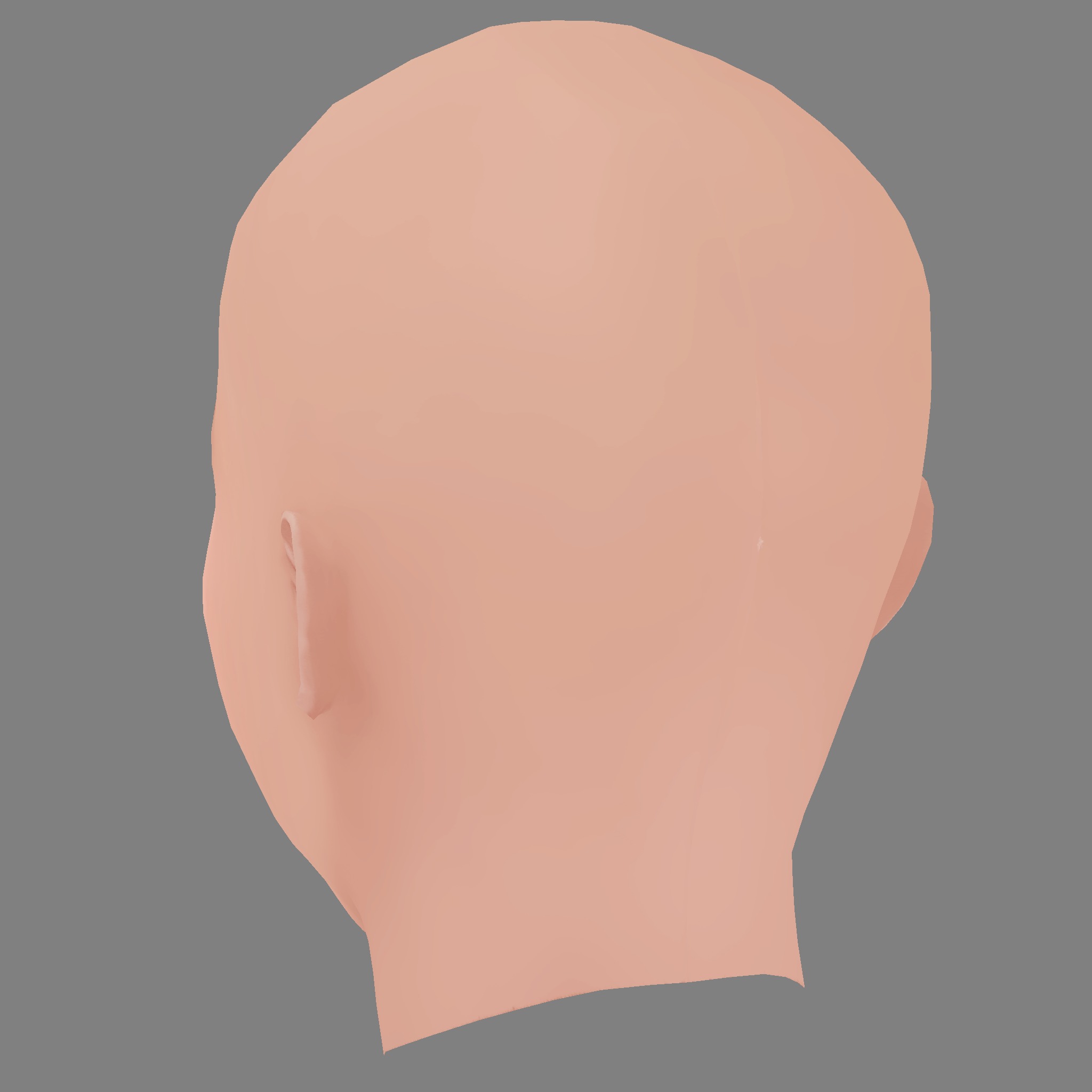 3D model Miley Cyrus Head - No Hair - Low poly head for game VR / AR ...
