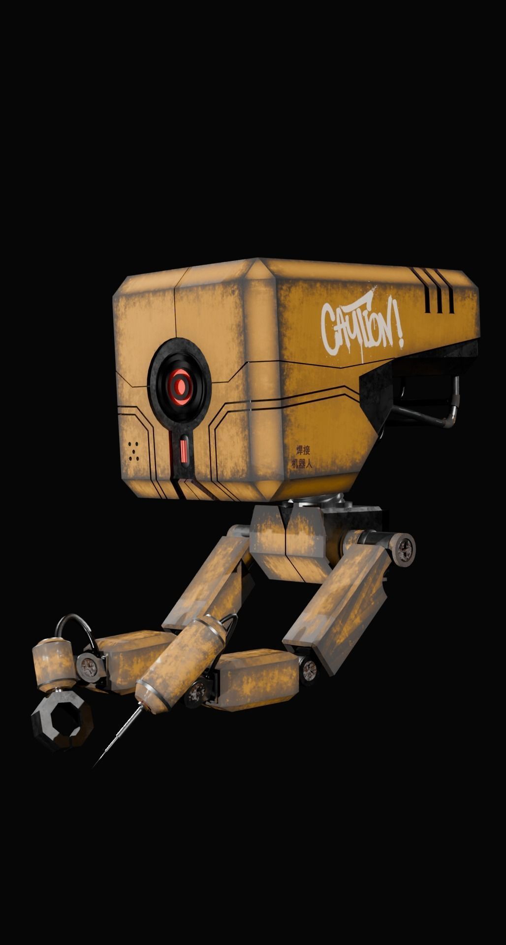 3D model old rusted welding robot 3d model VR / AR / low-poly | CGTrader