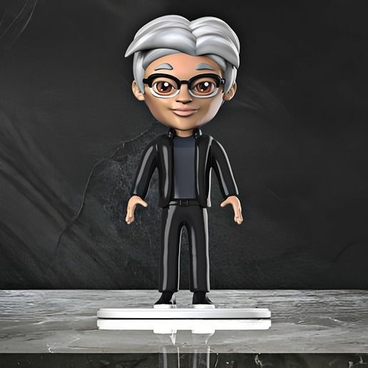 Jen Hsun Huang CEO Nvidia 3D model 3D printable | CGTrader