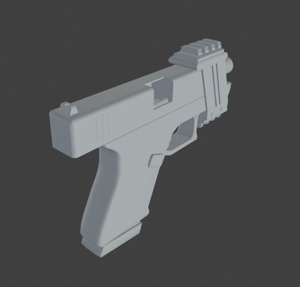 3d Model Glock 19 3d Model Blender Vr Ar Low Poly Cgtrader