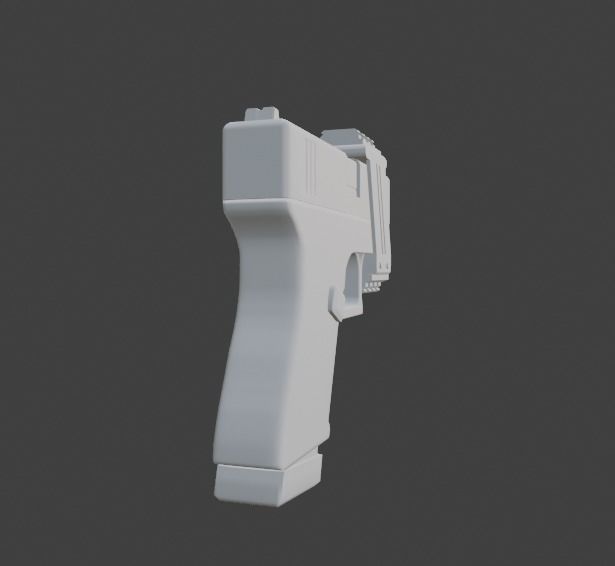 3d Model Glock 19 3d Model Blender Vr Ar Low Poly Cgtrader