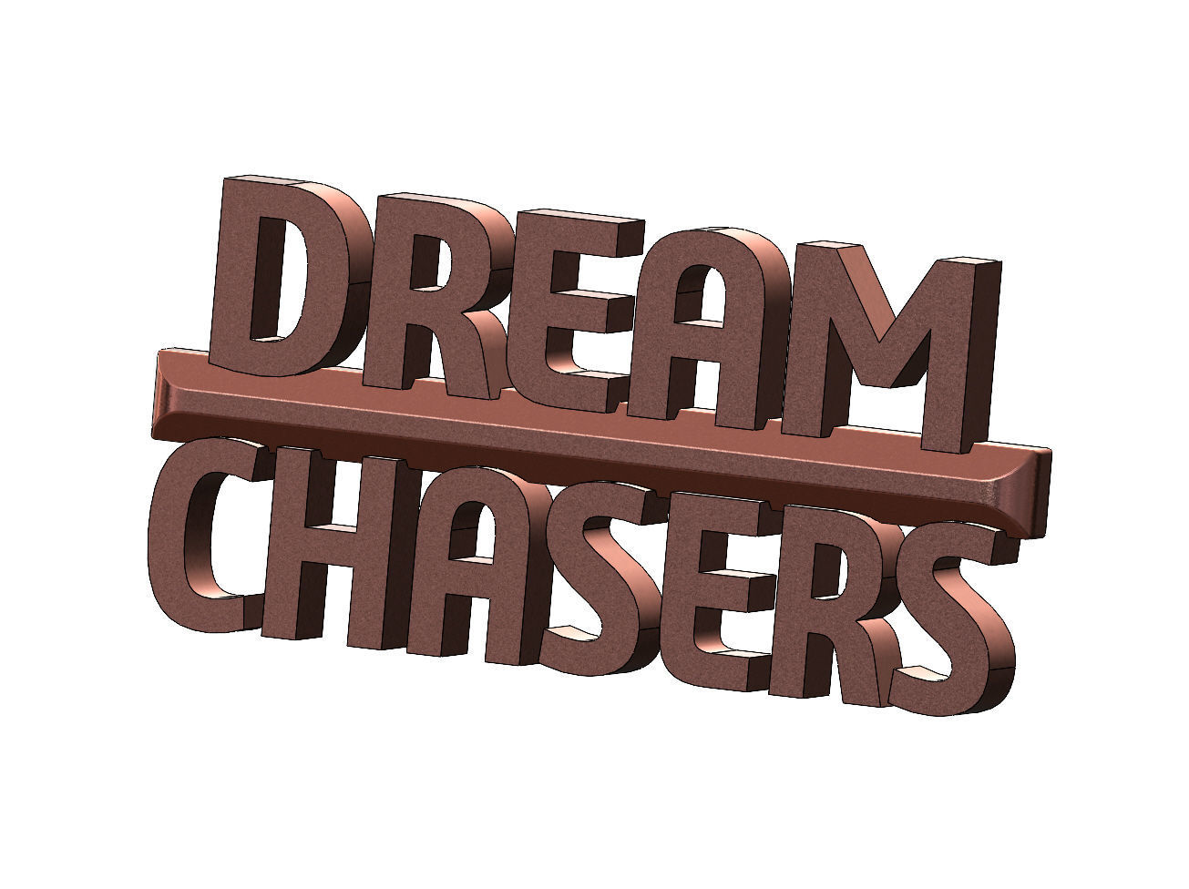 Dream chasers onlay relief 3D model 3D printable | CGTrader