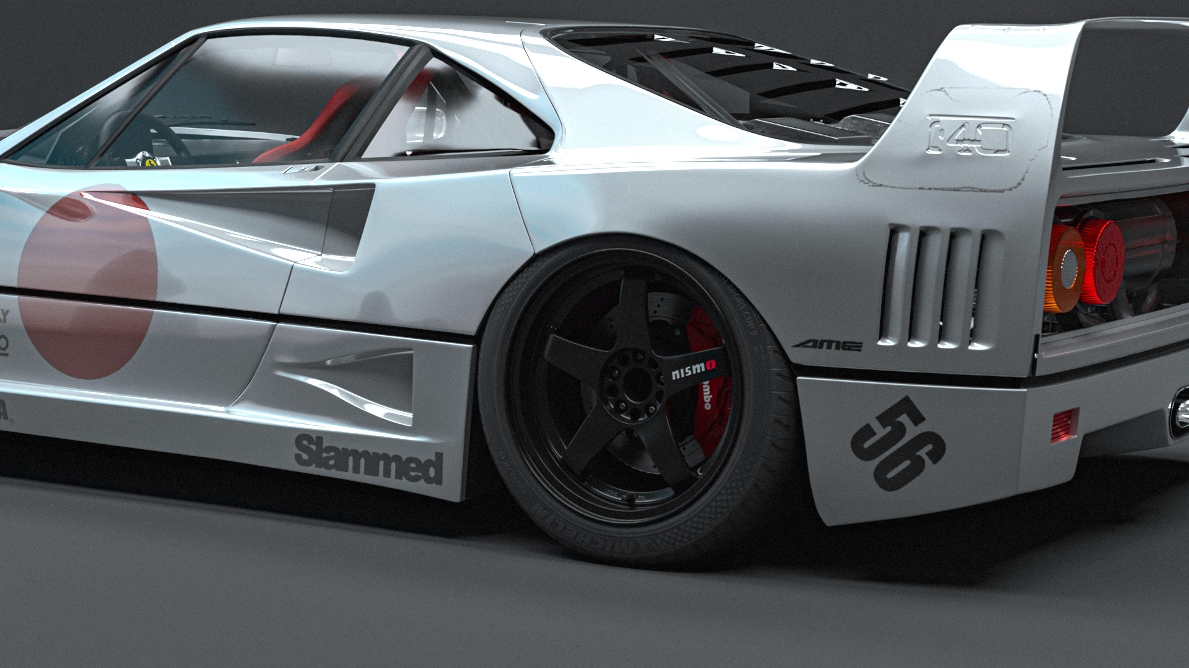 3D model Ferrari F40 JDM Style VR / AR / low-poly | CGTrader