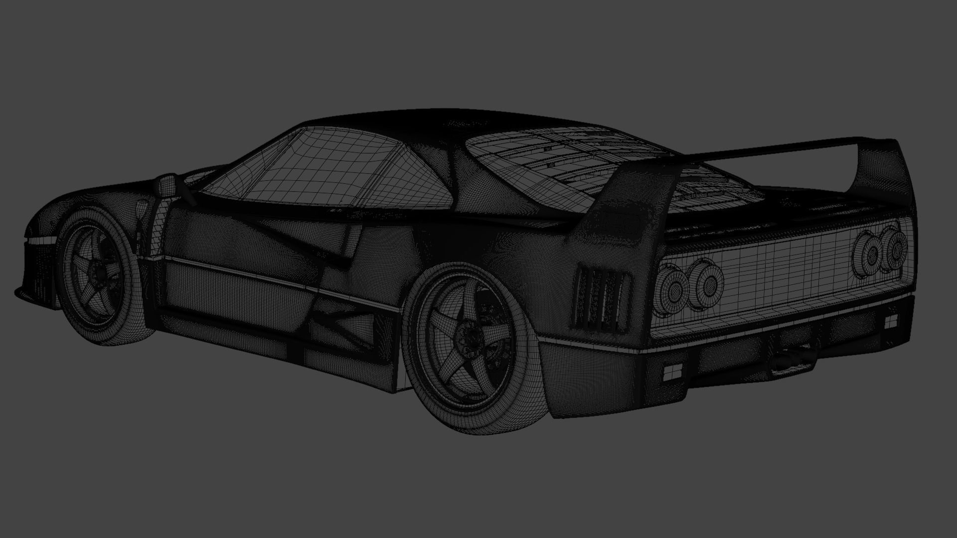 3D model Ferrari F40 JDM Style VR / AR / low-poly | CGTrader