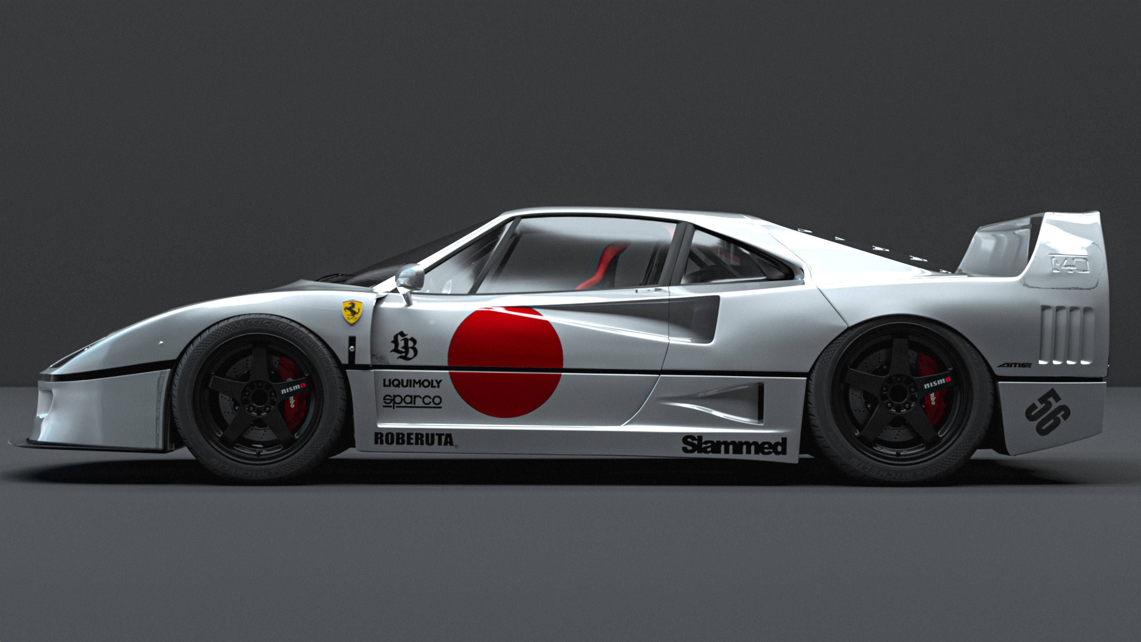3D model Ferrari F40 JDM Style VR / AR / low-poly | CGTrader
