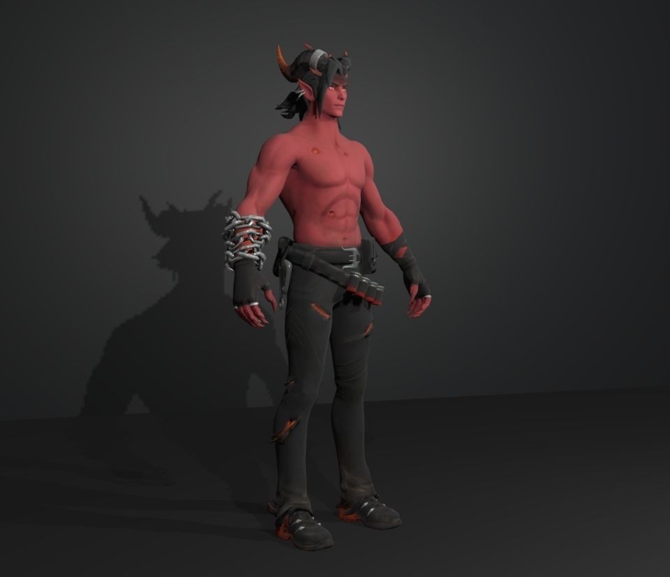 devil rock 3D model animated rigged | CGTrader