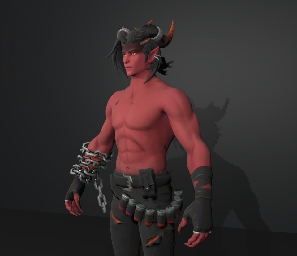 devil rock 3D model animated rigged | CGTrader
