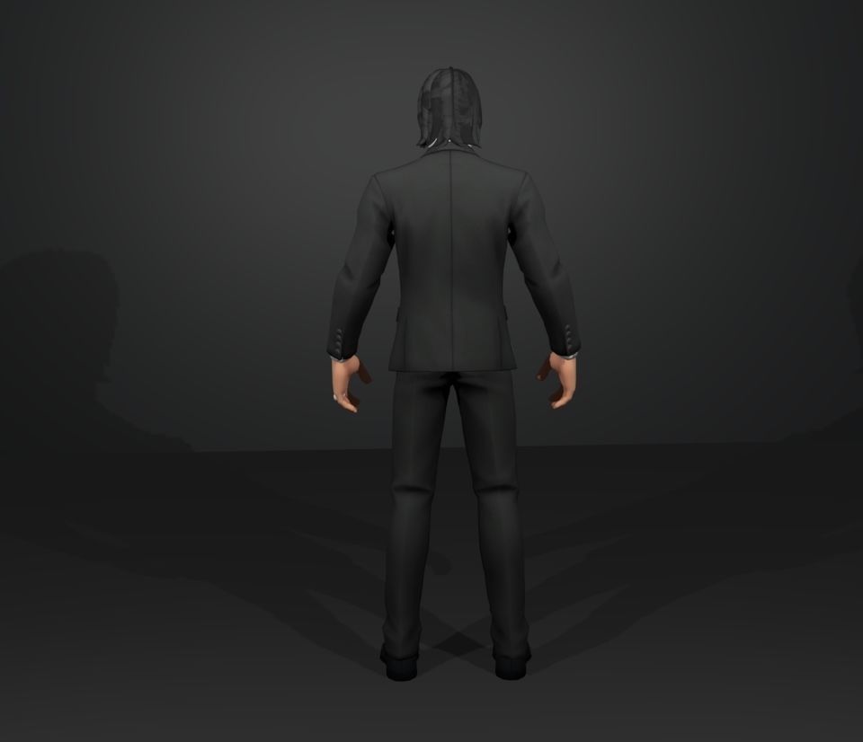 john wick 3D model animated rigged | CGTrader