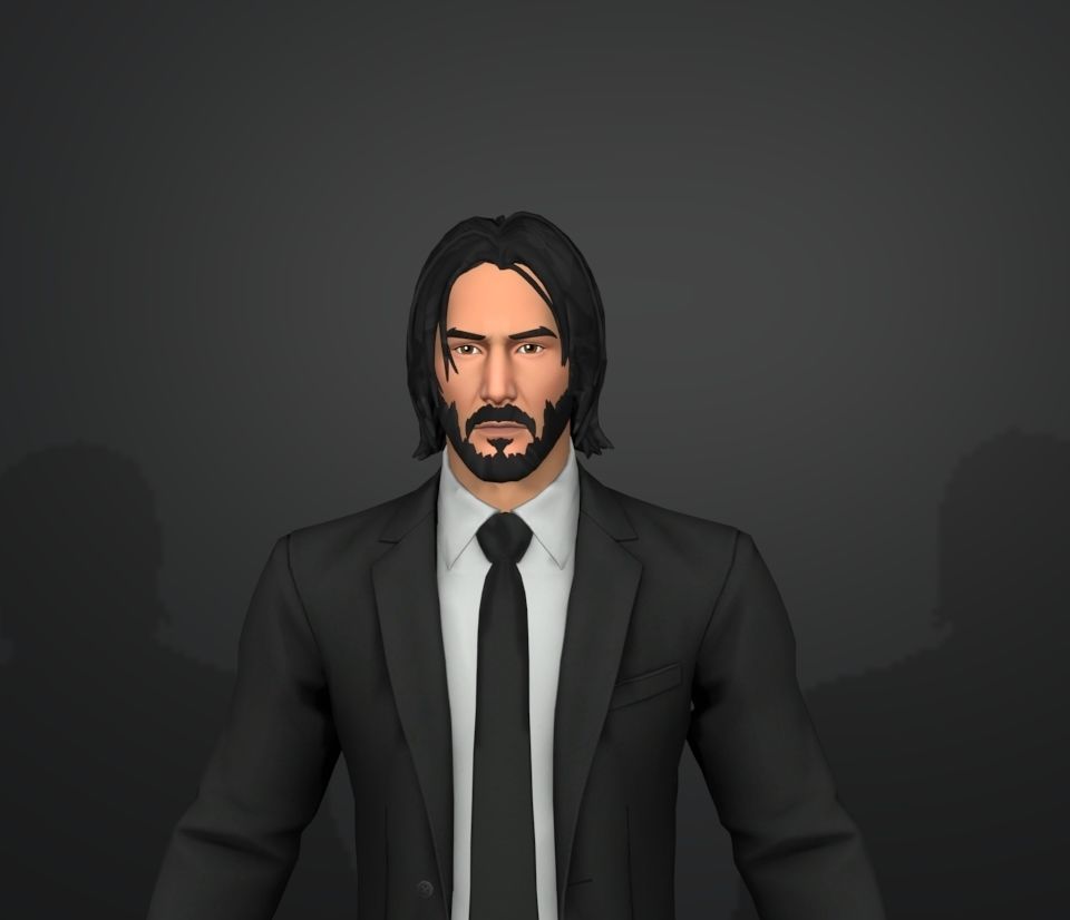 john wick 3D model animated rigged | CGTrader