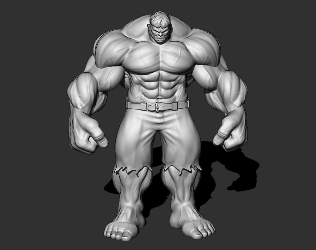 Free Hulk Figure Printable free 3D model 3D printable | CGTrader