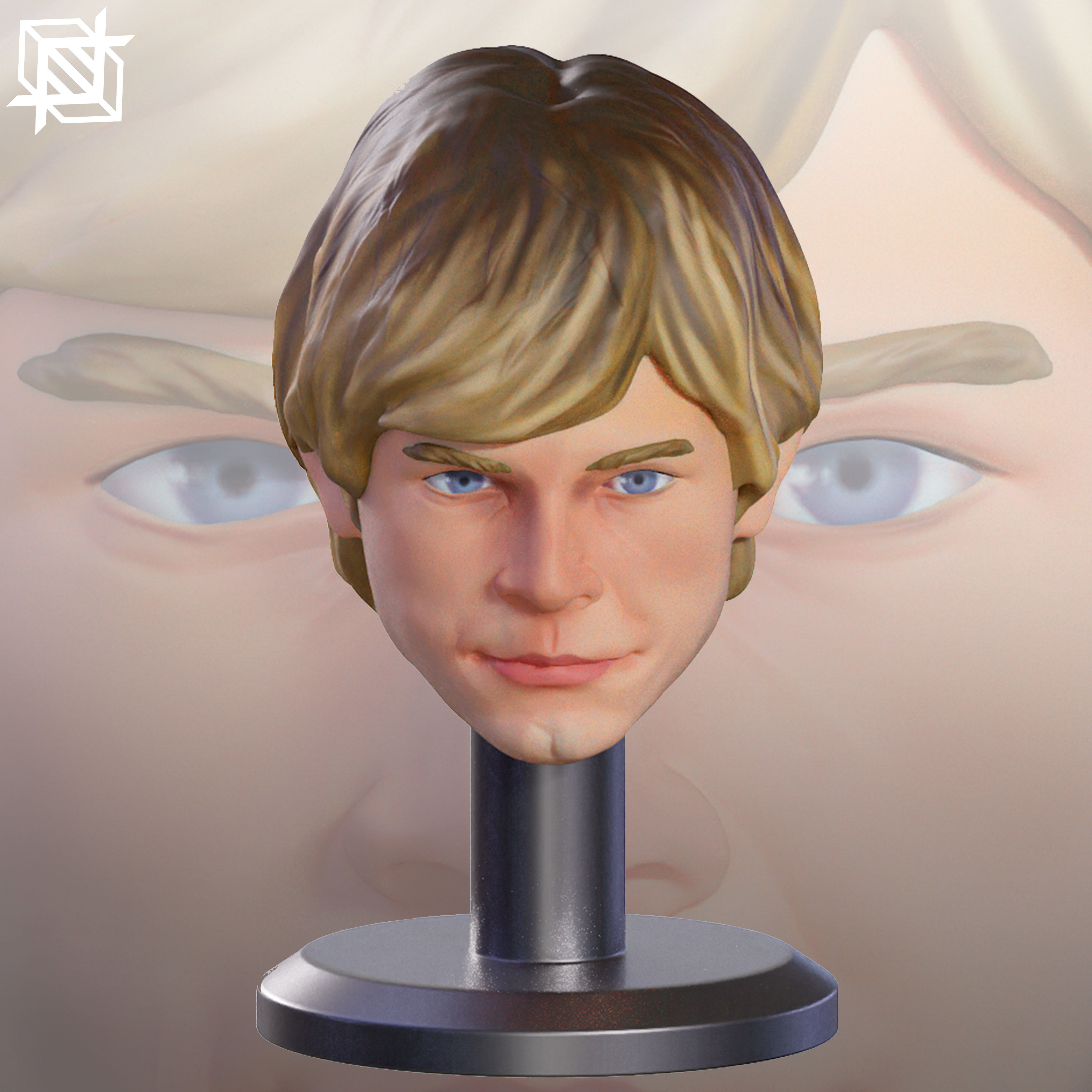 LUKE SKYWALKER - CUSTOM HEAD - 3D model 3D printable | CGTrader