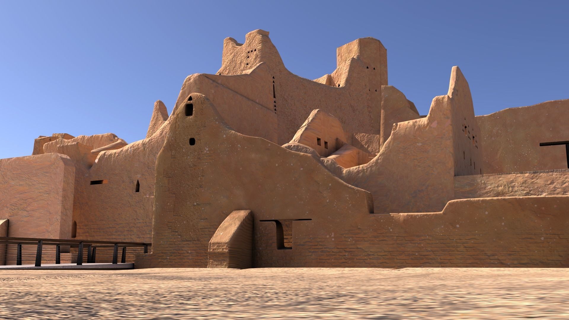 Hi Res models of Diriyah Old Town- Saudi Arabia 3D model animated ...