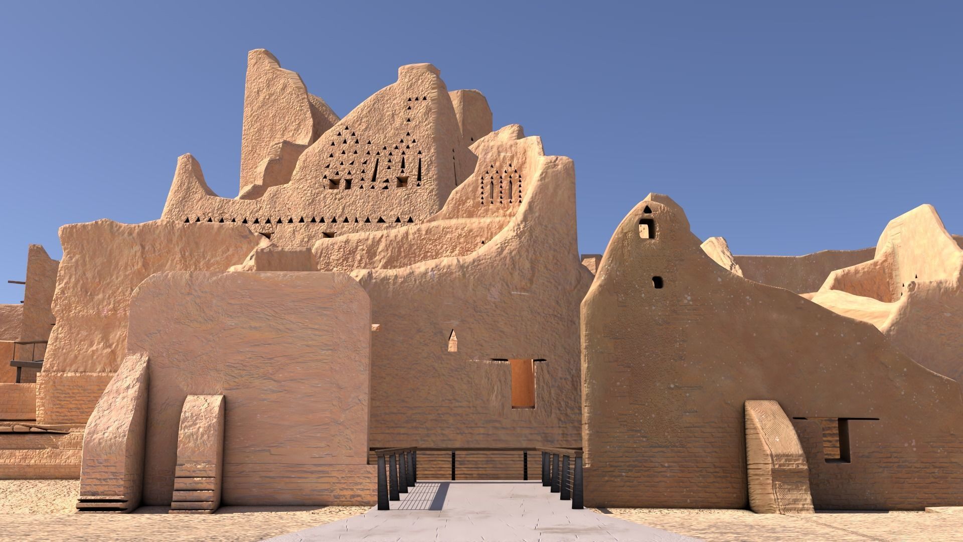 Hi Res models of Diriyah Old Town- Saudi Arabia 3D model animated ...