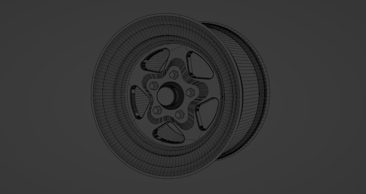 Weld Prostar Drag Racing Wheels For Scale Models 1 to 25 Scale 3D model ...