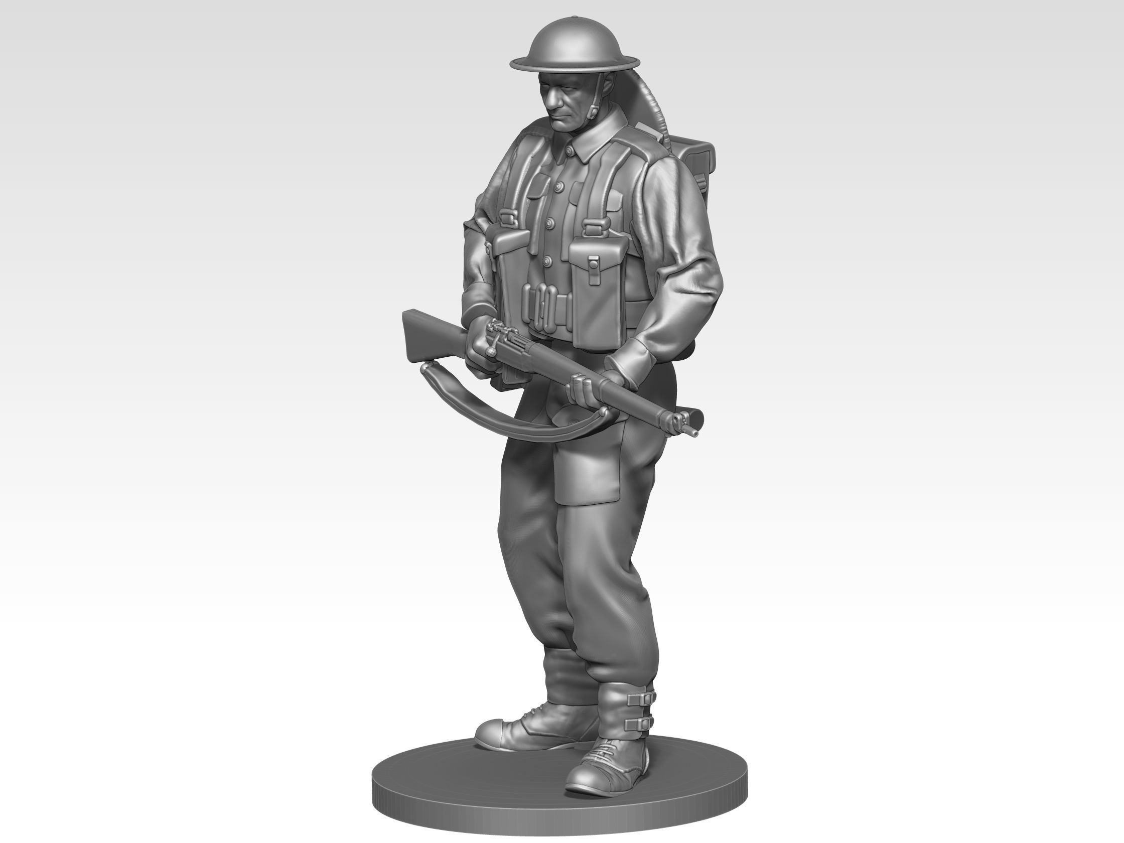 British soldier ww2 3 3D model 3D printable | CGTrader
