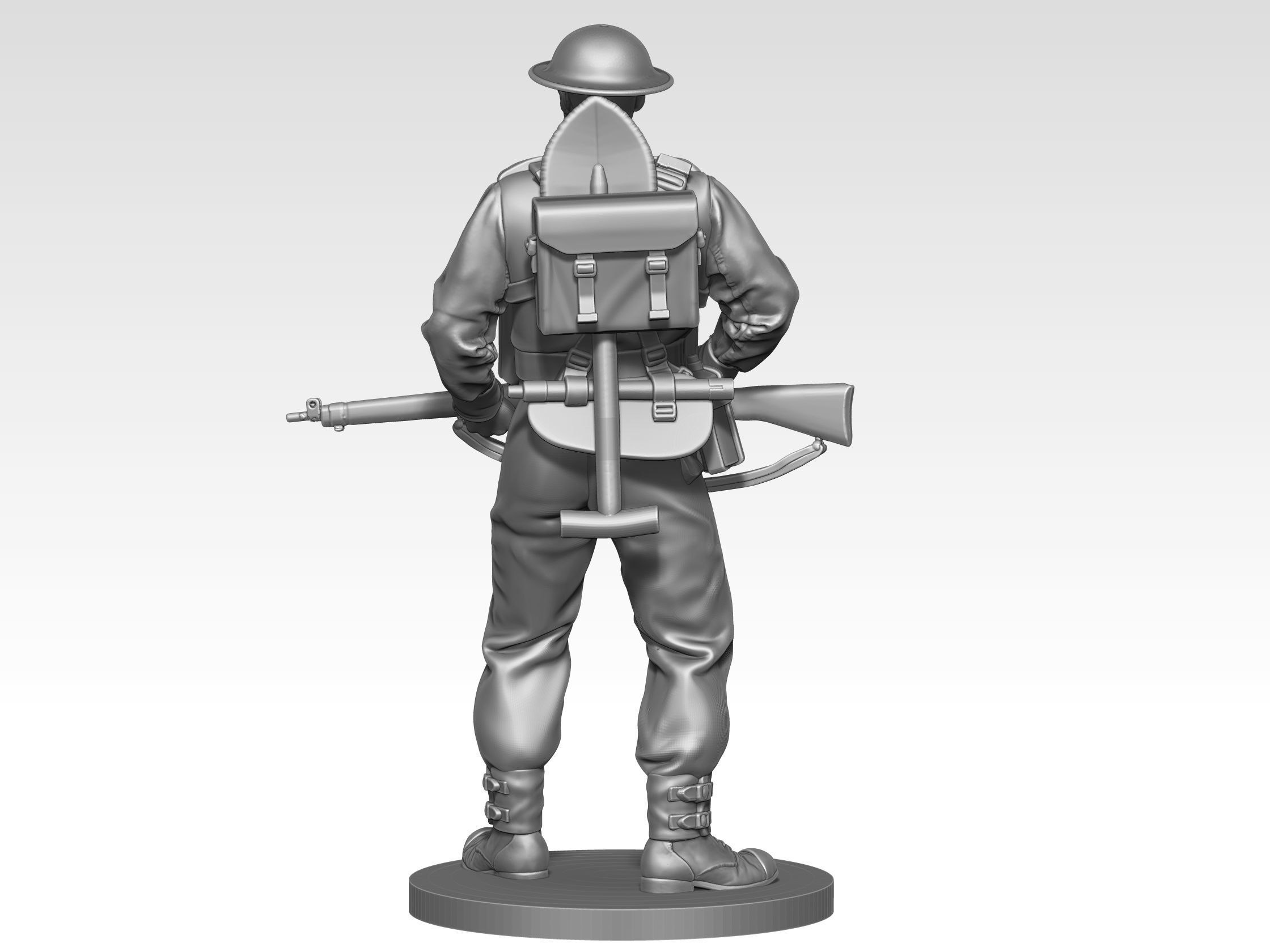 British soldier ww2 3 3D model 3D printable | CGTrader